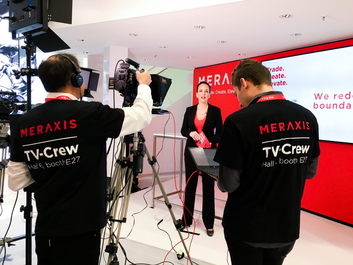 MessestandTV Meraxis Düsseldorf – Medienagentur Joachim Kreutzer